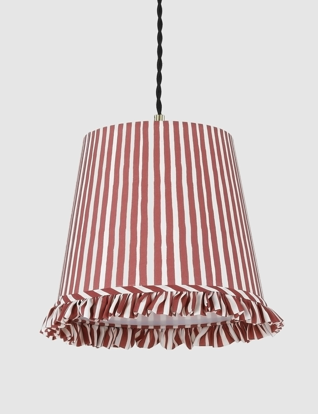 Watercolour Stripe Ruffle Edge Lamp Shade | M&S Collection | M&S