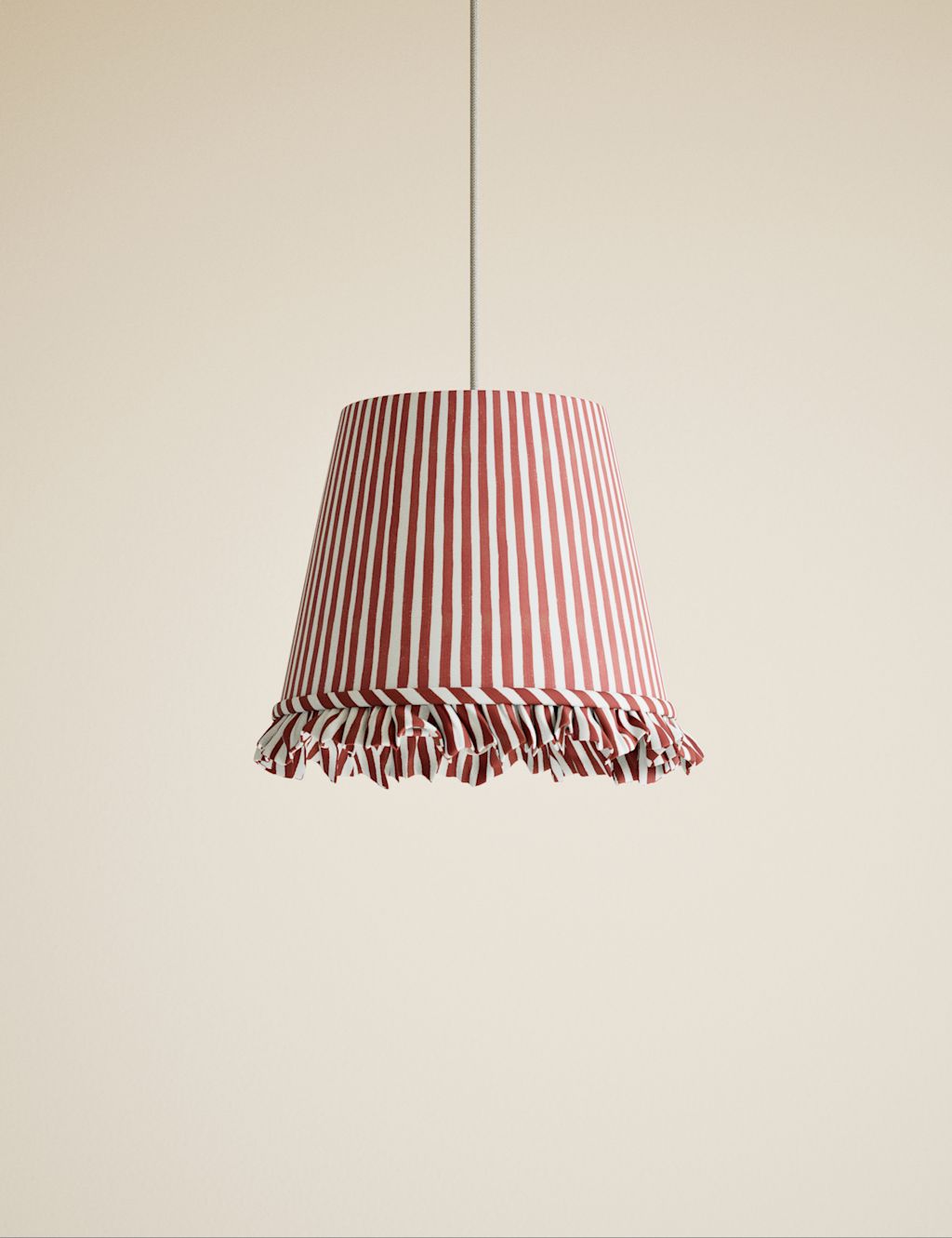 Watercolour Stripe Ruffle Edge Lamp Shade | M&S Collection | M&S