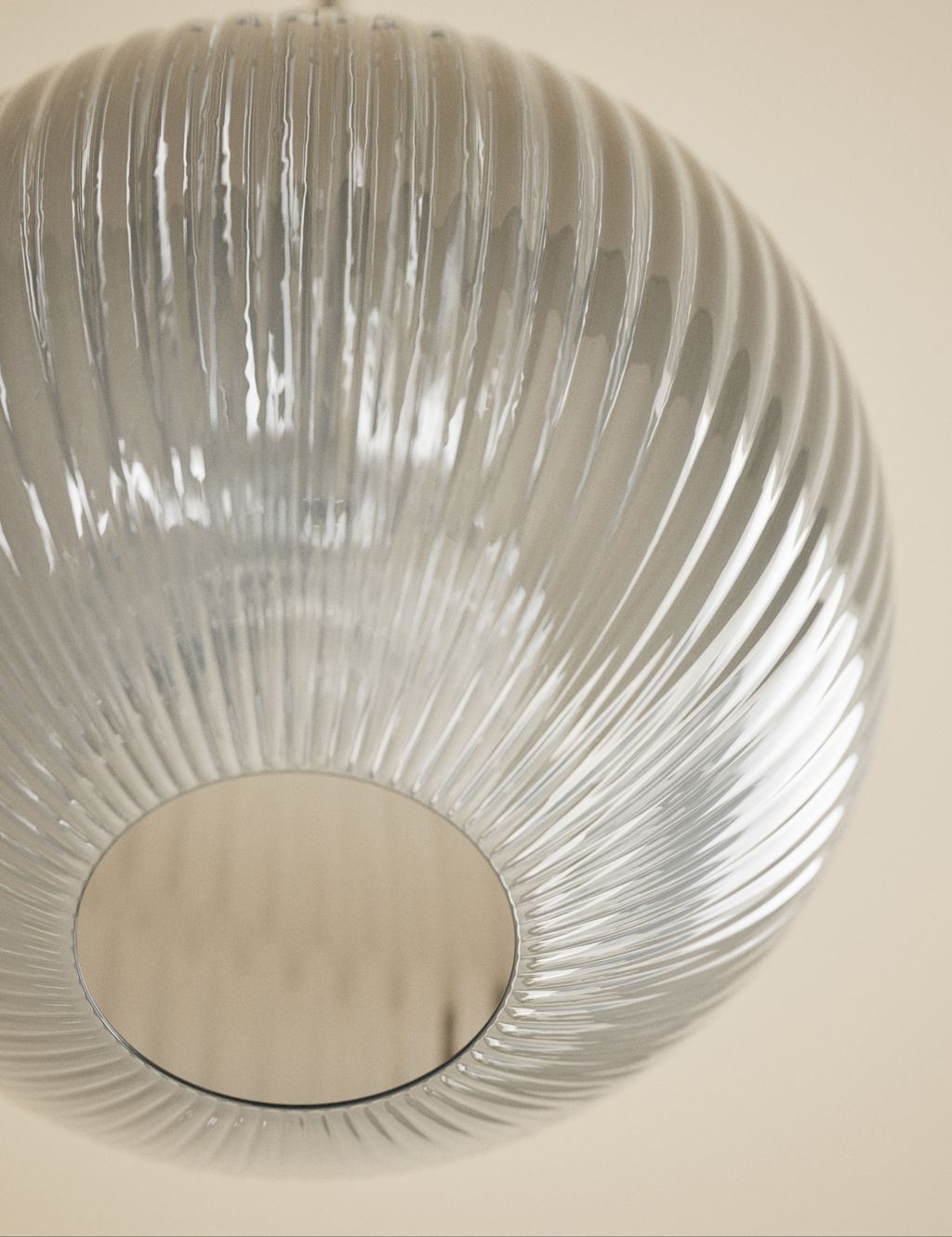 Ridged Glass Ceiling Lamp Shade | M&S Collection | M&S