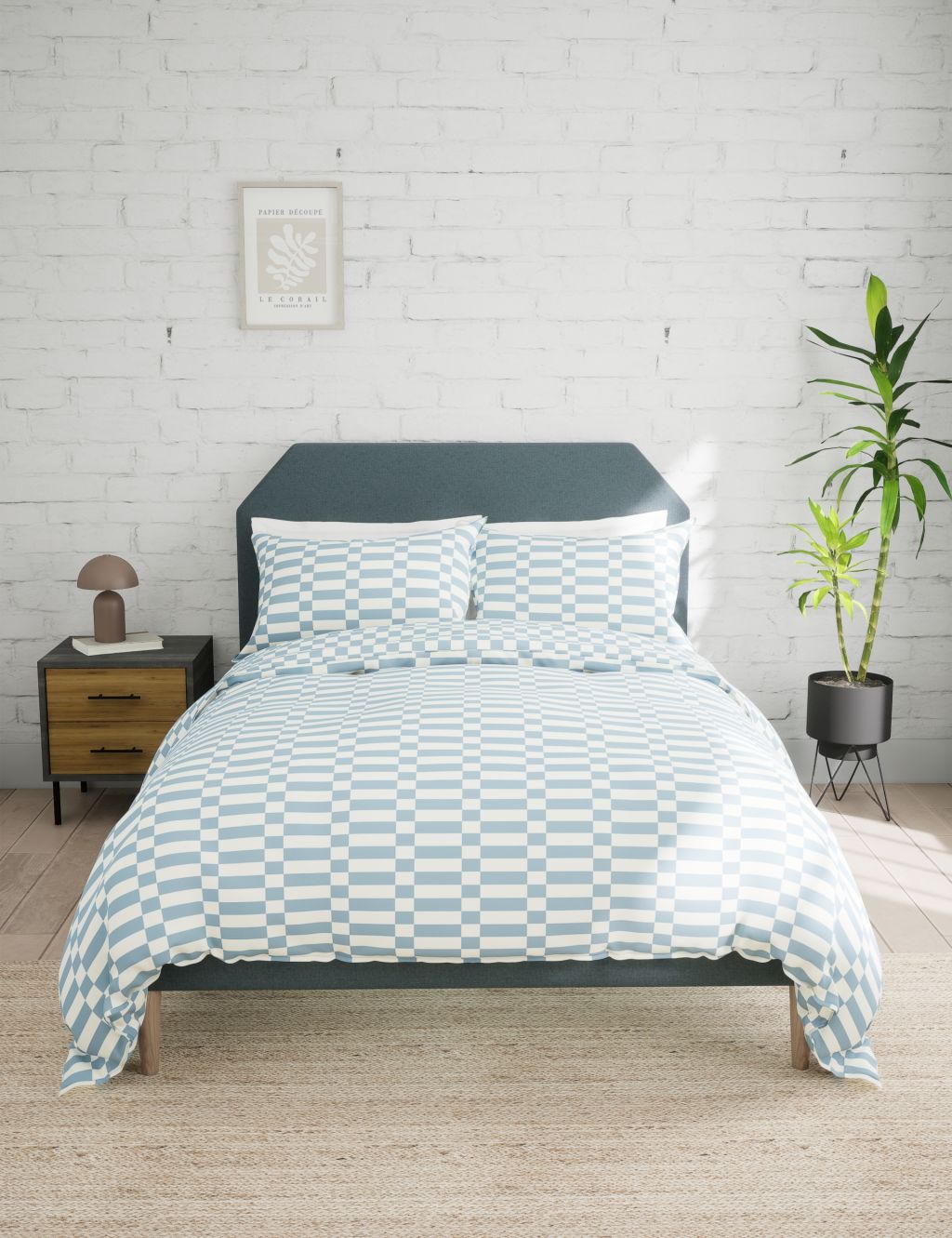 Cotton Rich Geometric Bedding Set | M&S Collection | M&S