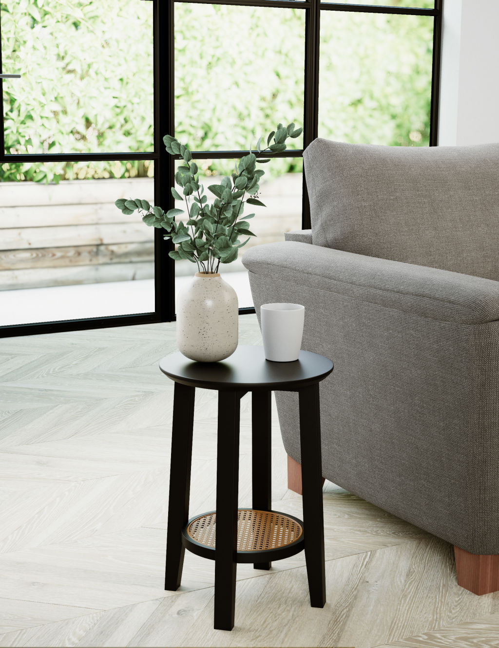 Maya Cane Side Table | M&S