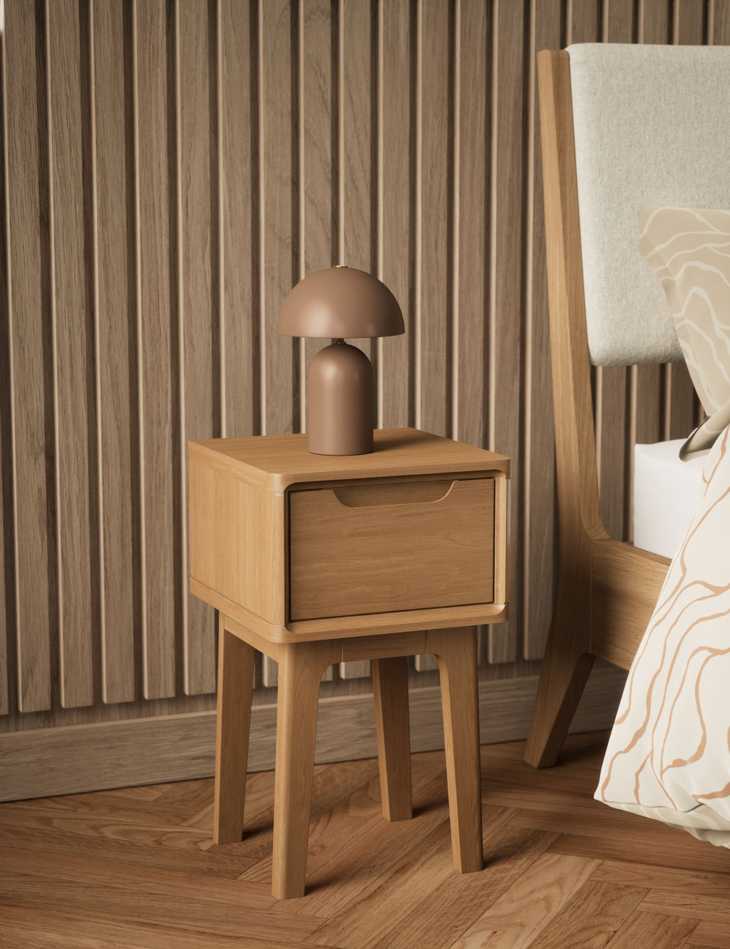Nord 1 Drawer Side Table | M&S