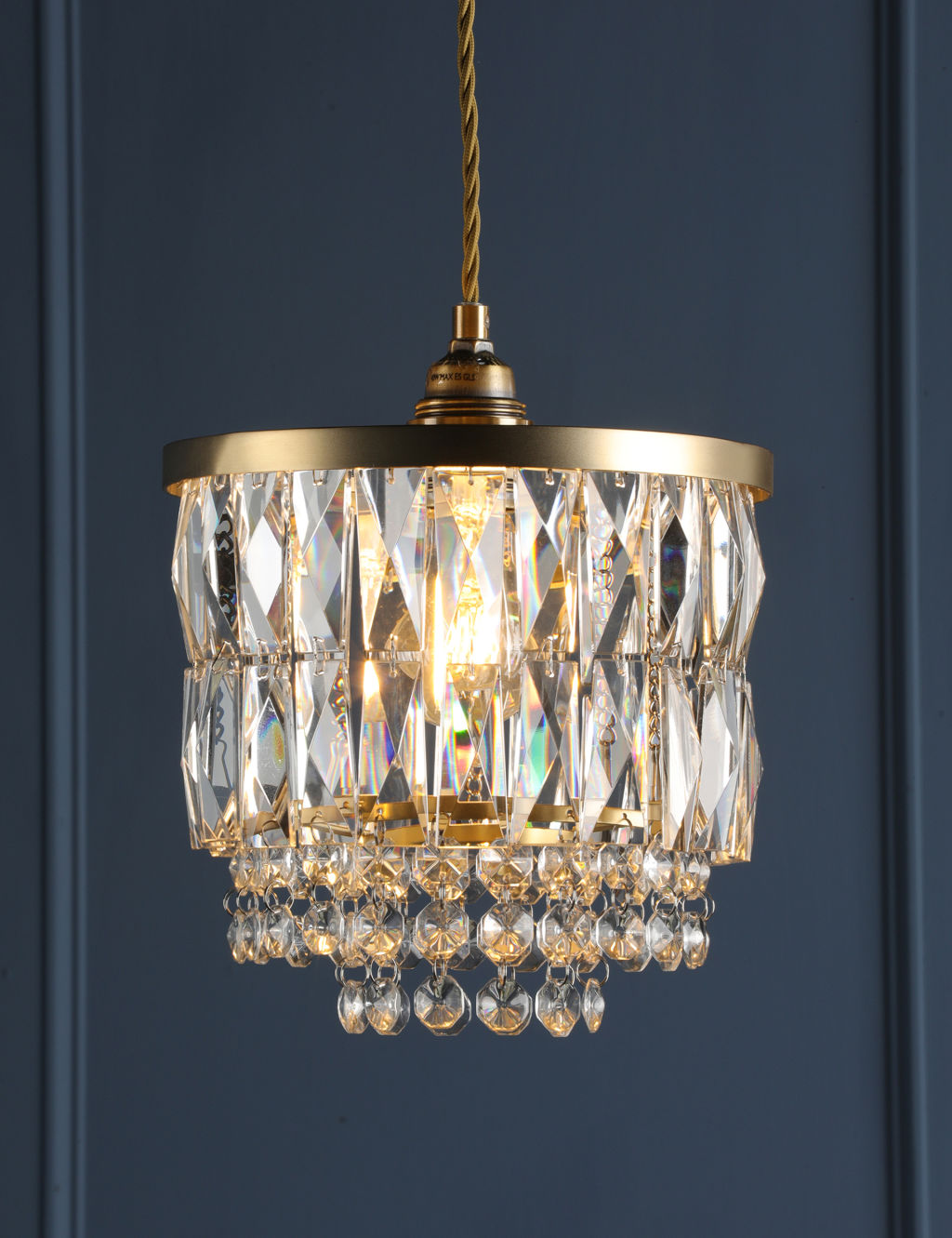 Rhosill Faceted Glass Easy Fit Pendant Light | Laura Ashley | M&S