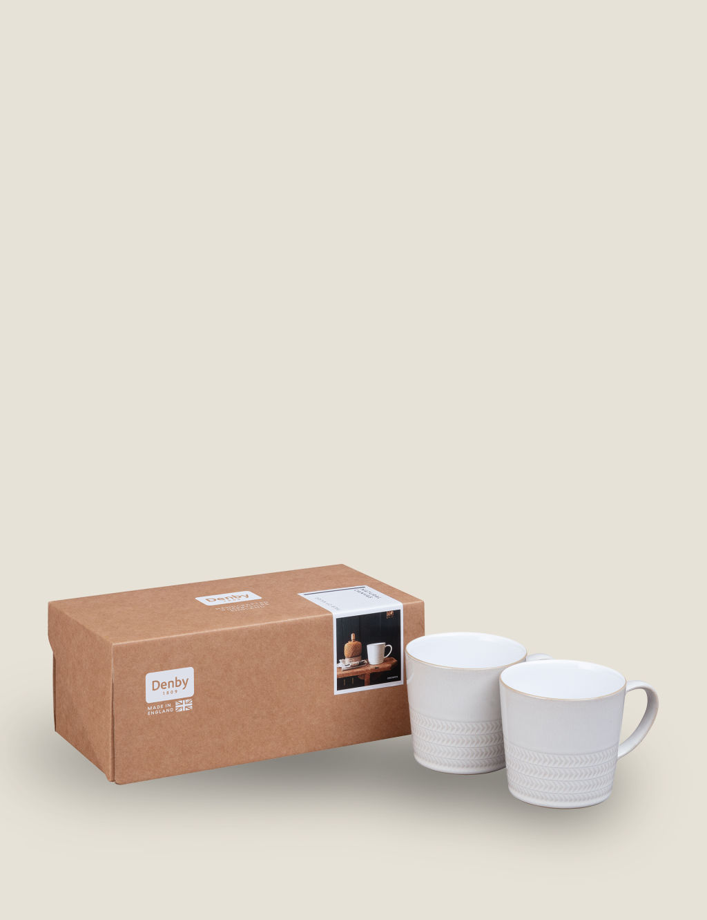 Set of 2 Natural Canvas Mugs | Denby | M&S