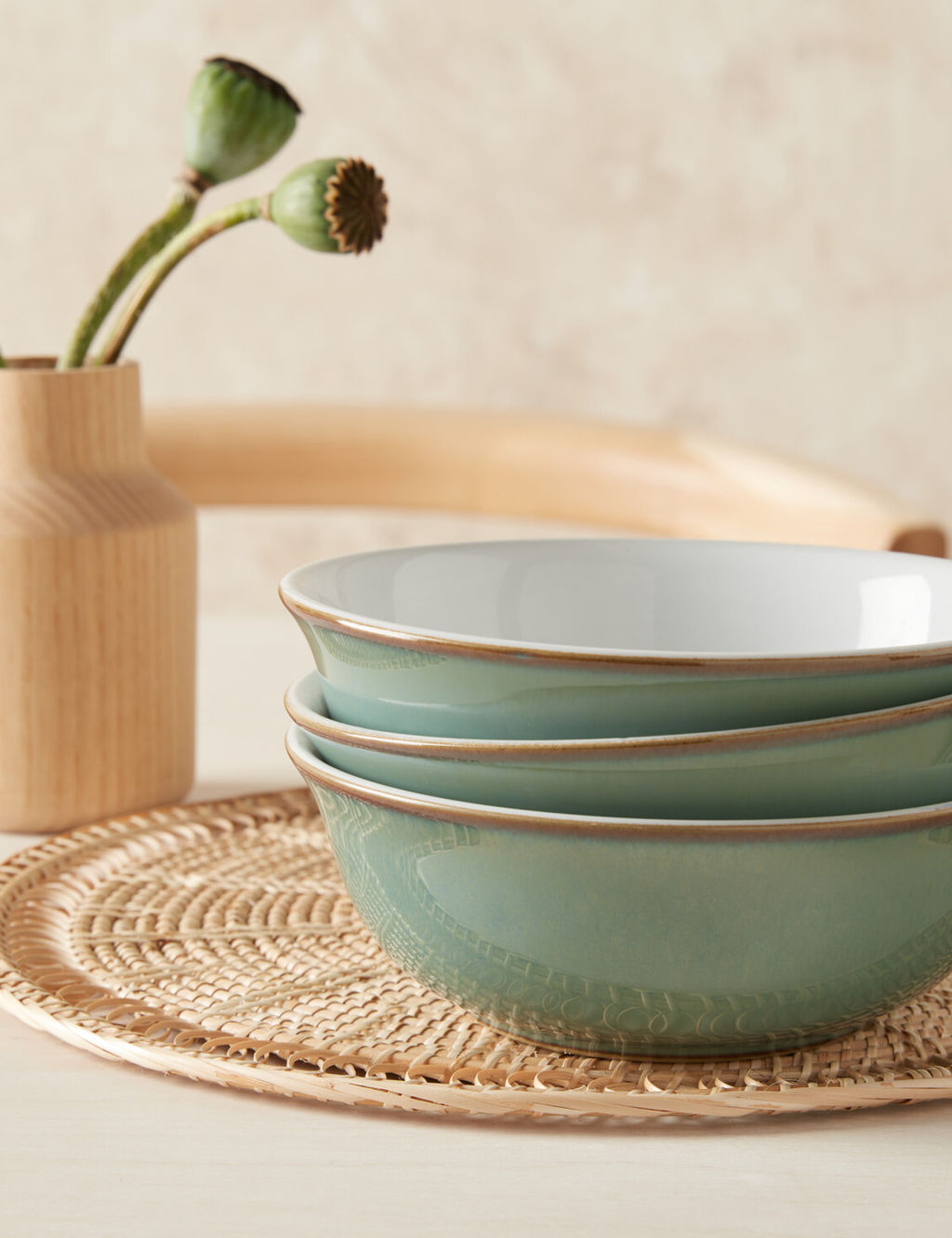 12 Piece Regency Green Dinner Set | Denby | M&S