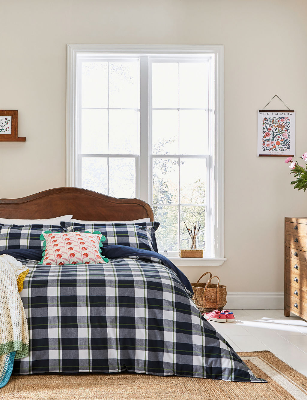 Pure Cotton Daylesford Check Bedding Set | Joules | M&S