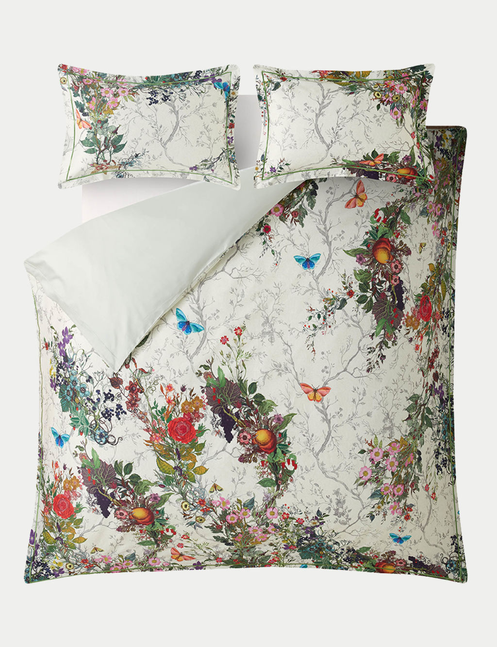 Pure Cotton Sateen Bloomsbury Garden Bedding Set | Timorous Beasties | M&S