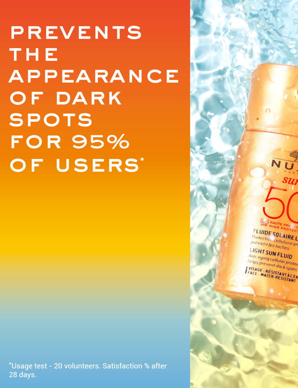 NUXE Light Sun Fluid SPF50 High Protection Face 50ml | NUXE | M&S