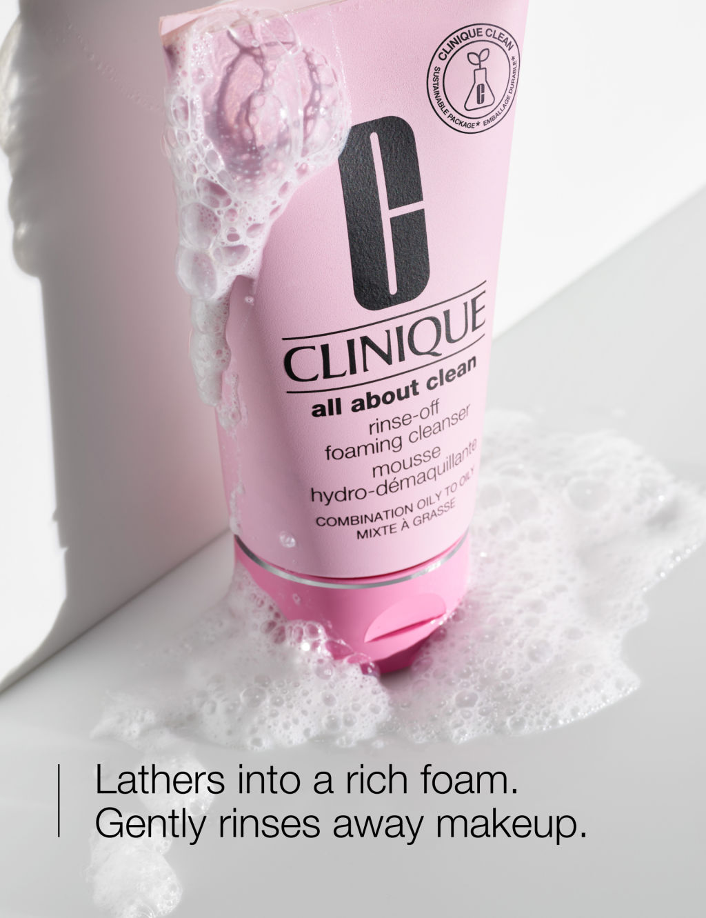 All About Clean™ Rinse-Off Foaming Cleanser 150ml | Clinique | M&S