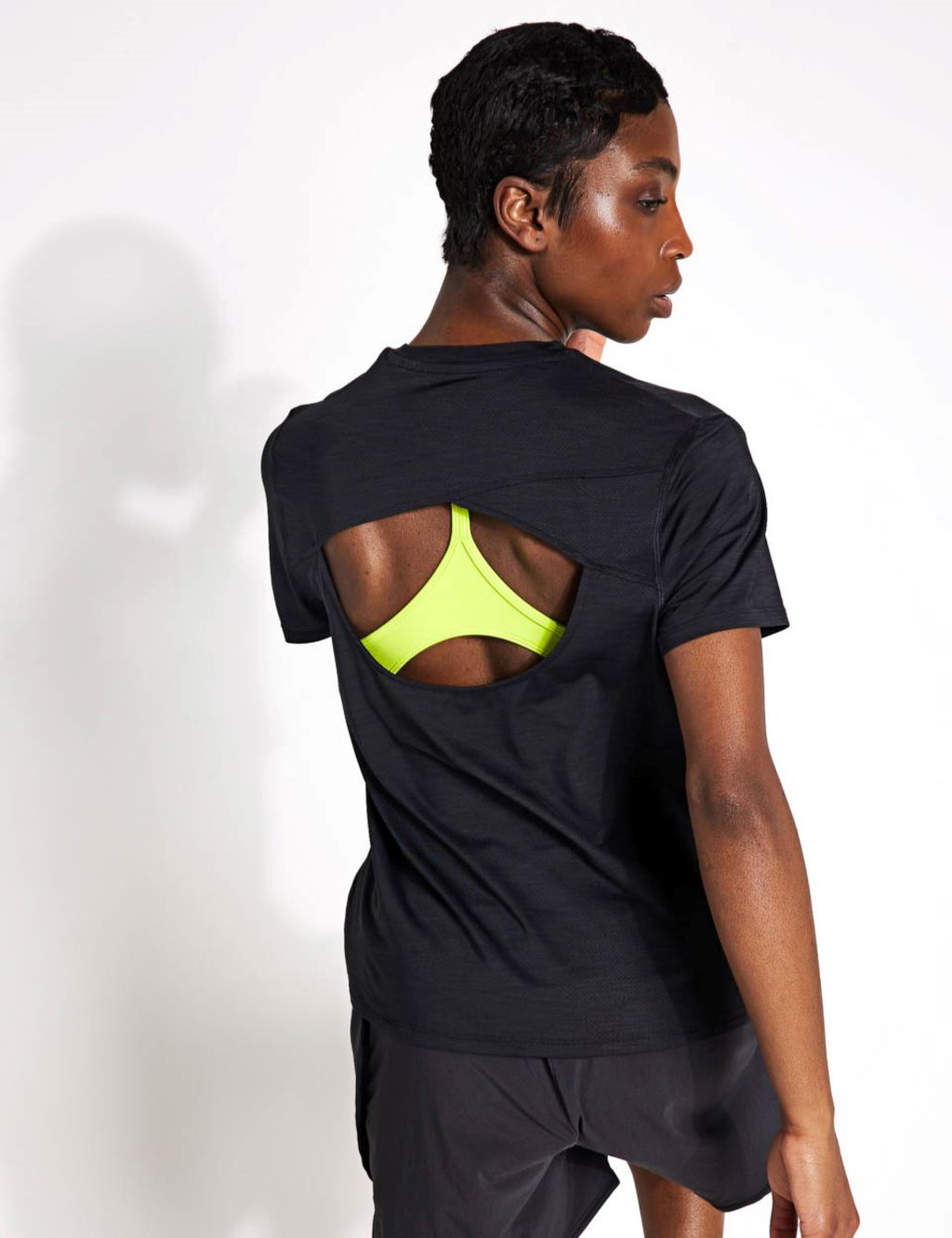 Chill Athletic Crew Neck Open Back T-Shirt | Reebok | M&S