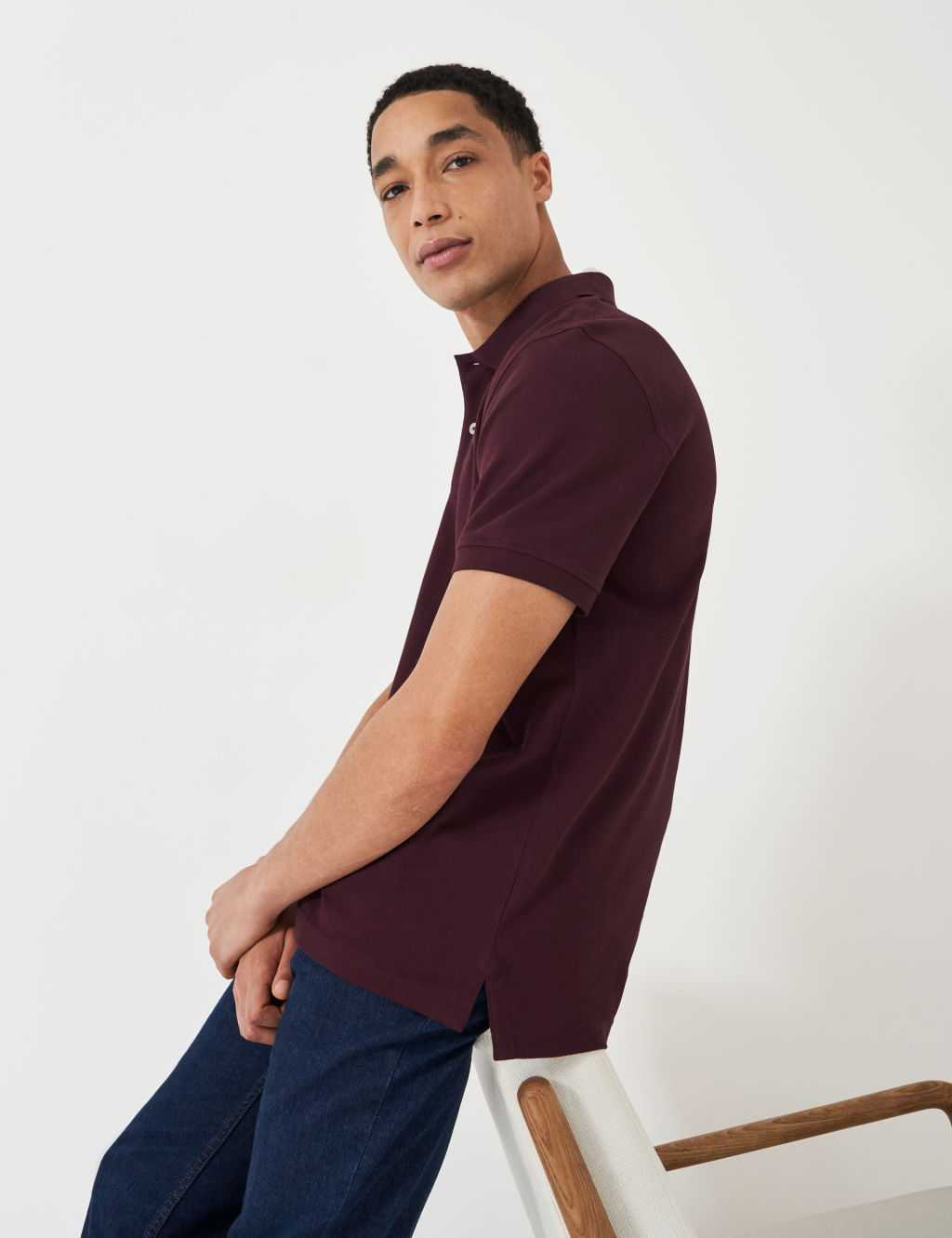 Pure Cotton Piqué Polo Shirt | Crew Clothing | M&S