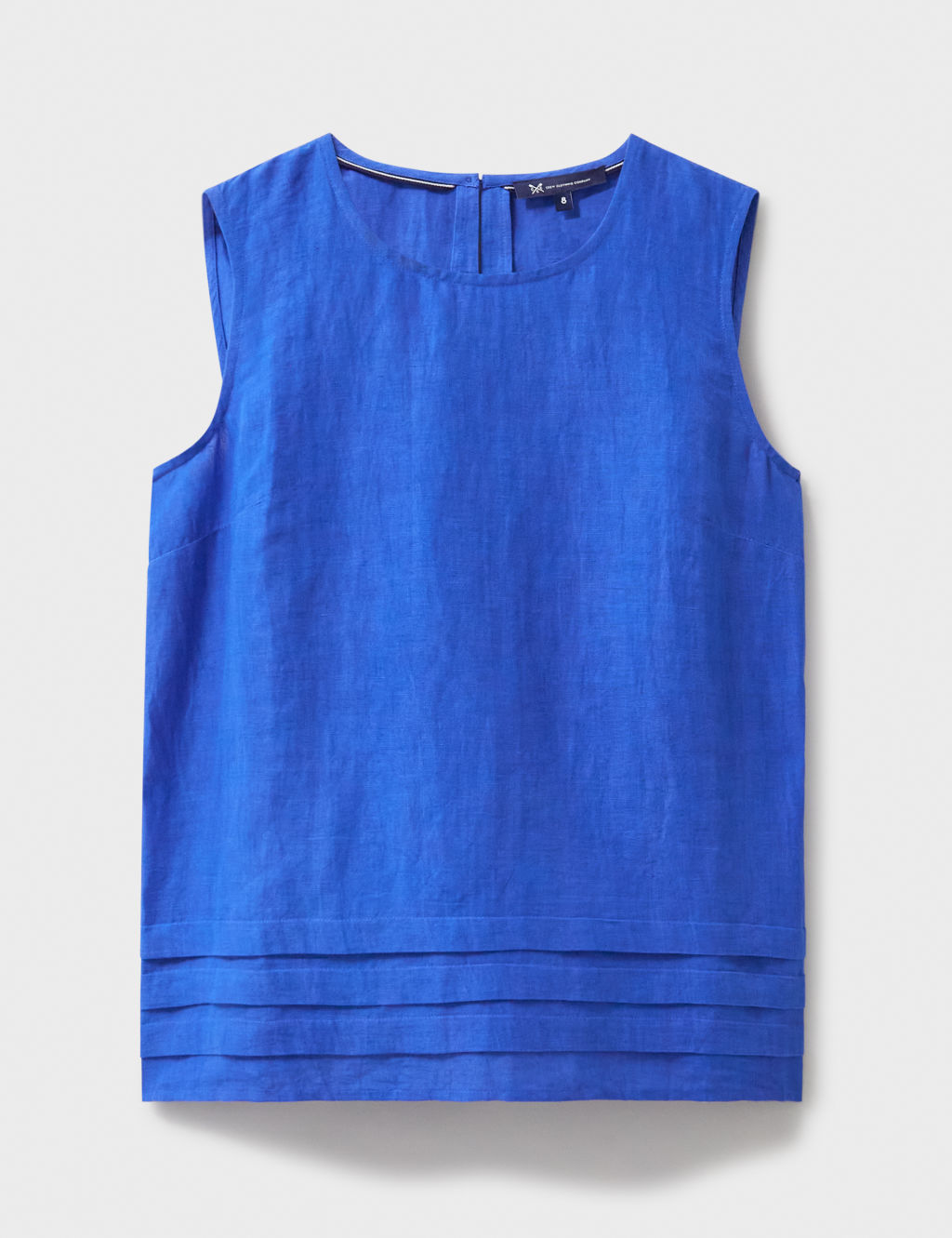 Linen Blend Pleat Detail Shell Top | Crew Clothing | M&S