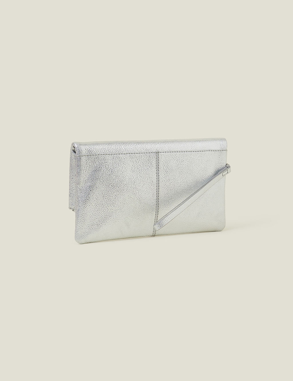 Leather Metallic Fold Over Clutch Bag | ACCESSORIZE | M&S