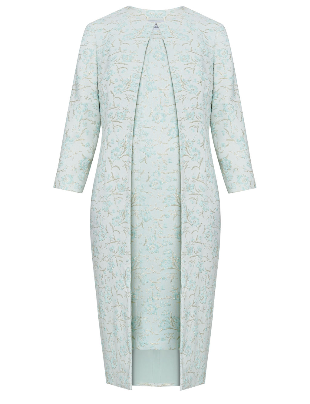 Jacquard Round Neck Shift Dress with Coat | Gina Bacconi | M&S