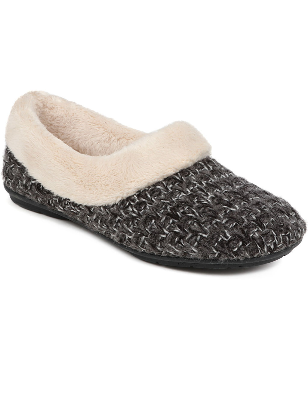 Faux Fur Lined Slippers | Jones Bootmaker | M&S