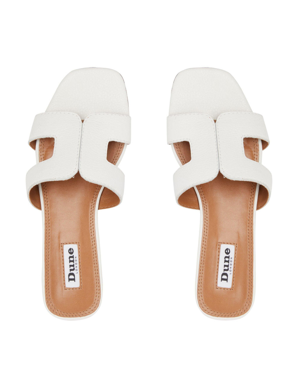 Leather Block Heel Sliders | Dune London | M&S