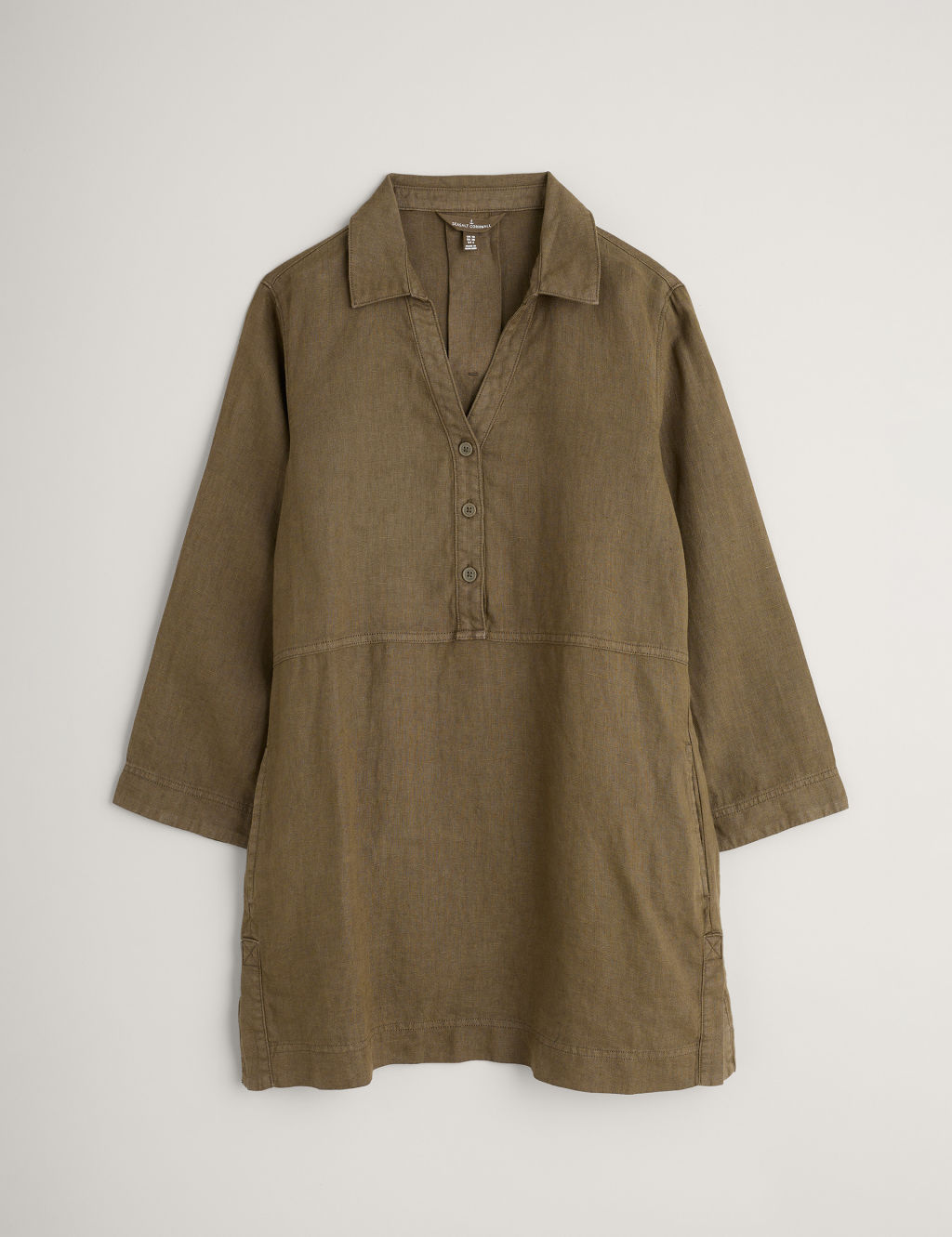 Pure Linen Collared Relaxed Tunic | Seasalt Cornwall | M&S