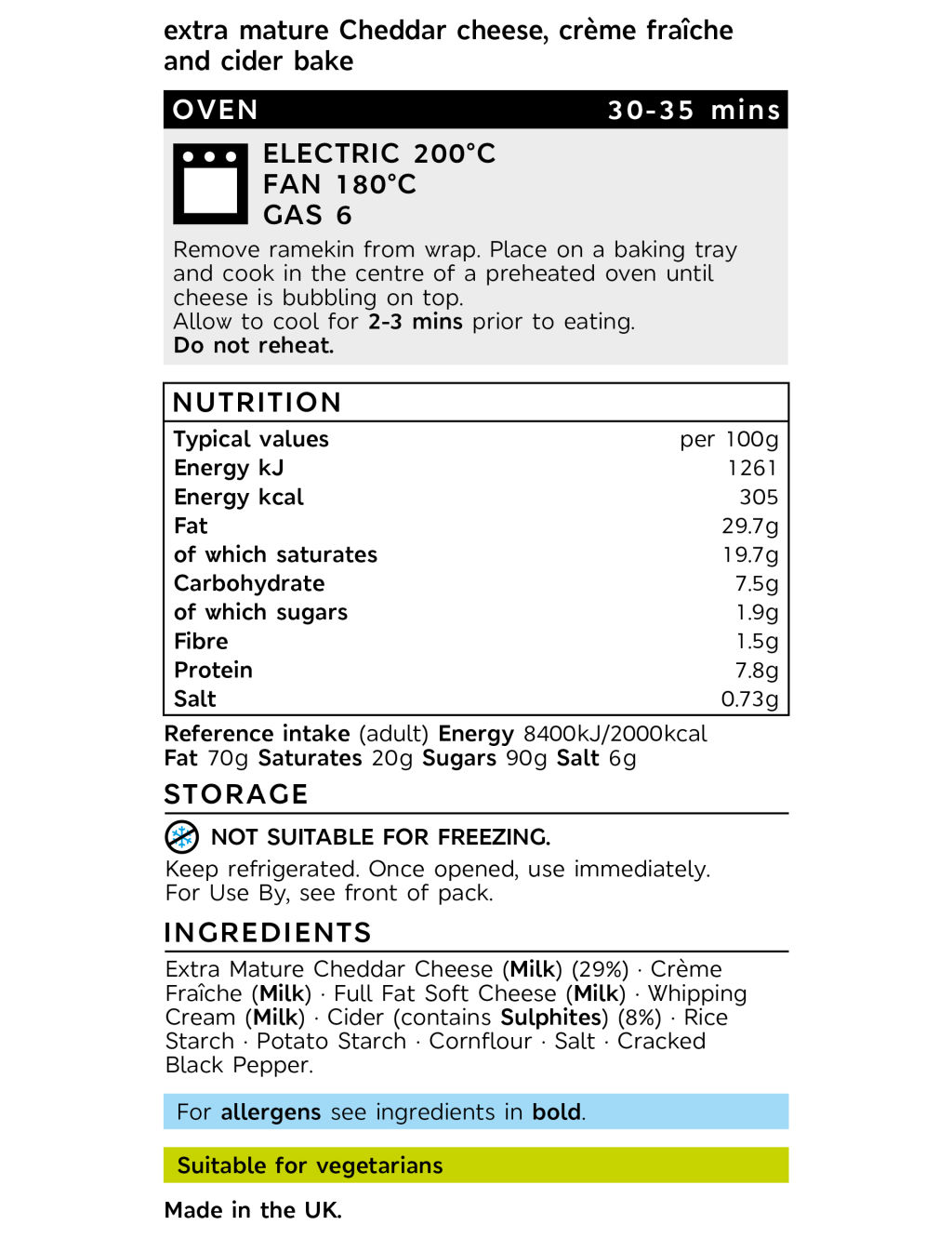 Collection Cornish Cruncher® & Cider Cheese Bake (Serves 8-10) | M&S