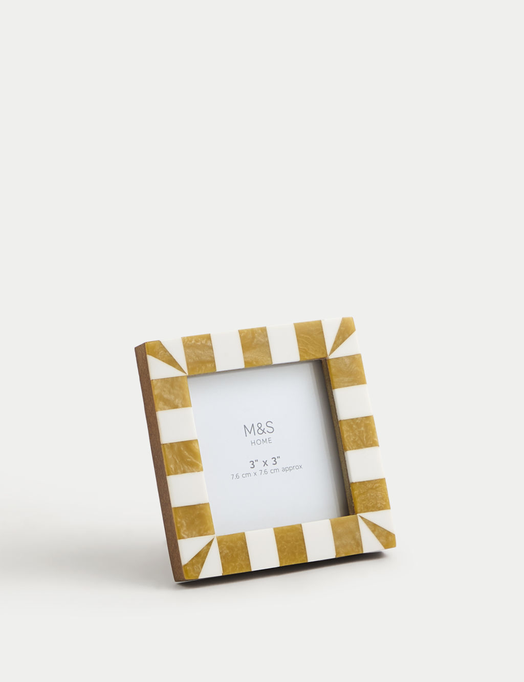 Set of 3 Checked Photo Frames 3x3 inch | M&S Collection | M&S