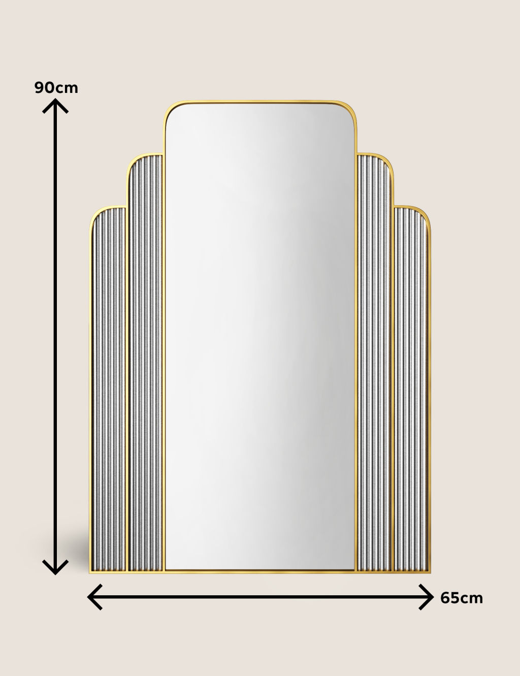 Monroe Large Rectangular Wall Mirror | M&S Collection | M&S