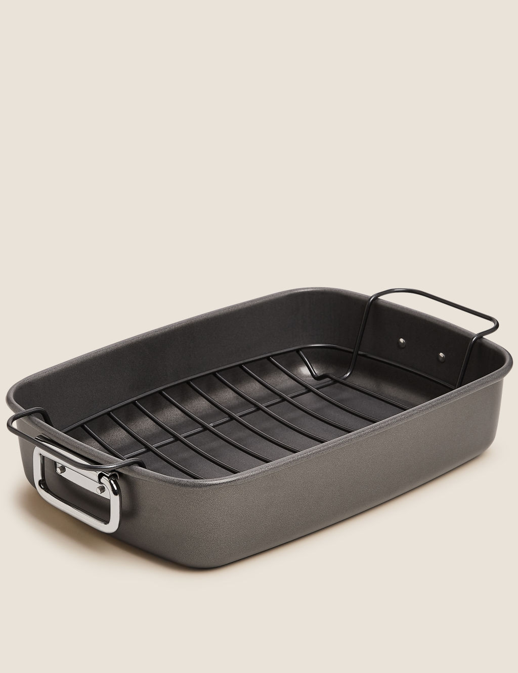 Carbon Steel Non-Stick Roast & Rack | M&S Collection | M&S