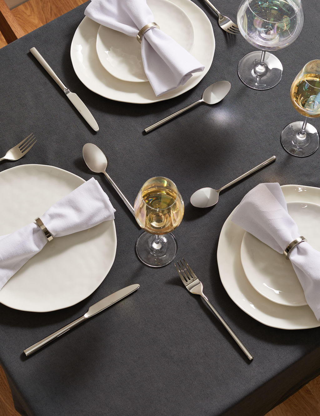 Cotton with Linen Tablecloth | M&S Collection | M&S