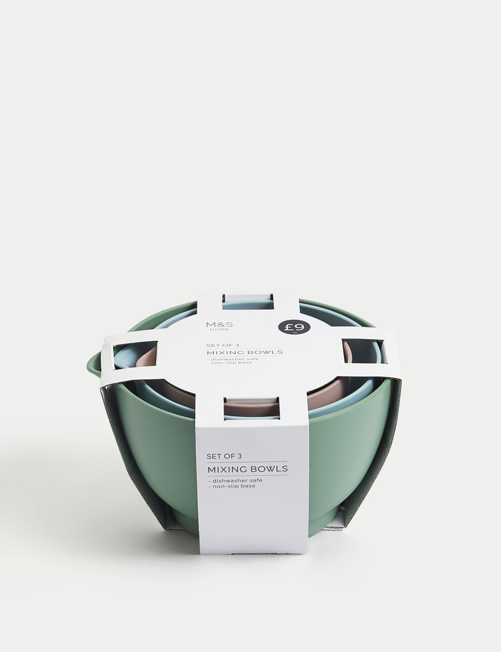 Set of 3 Stackable Mixing Bowls | M&S Collection | M&S