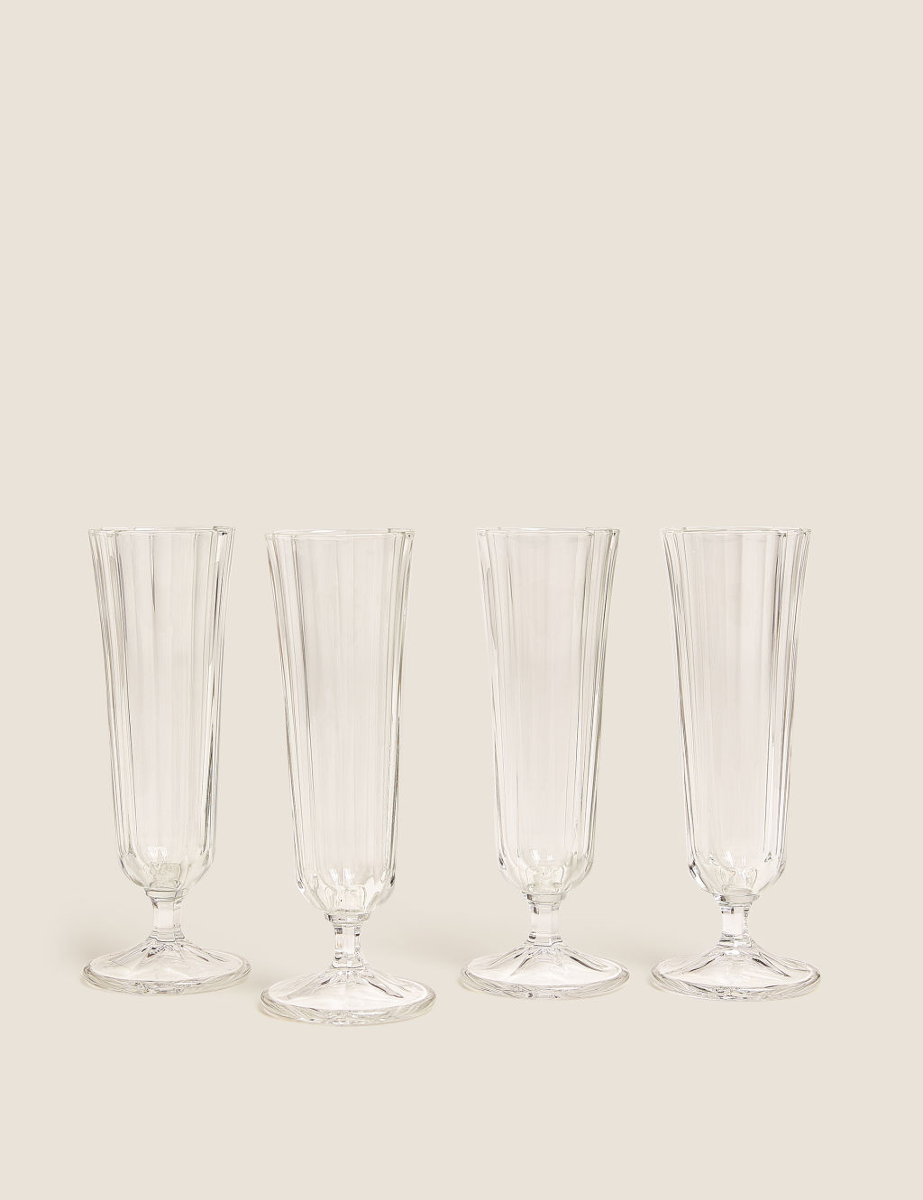 Set of 4 Short Stem Flutes | M&S