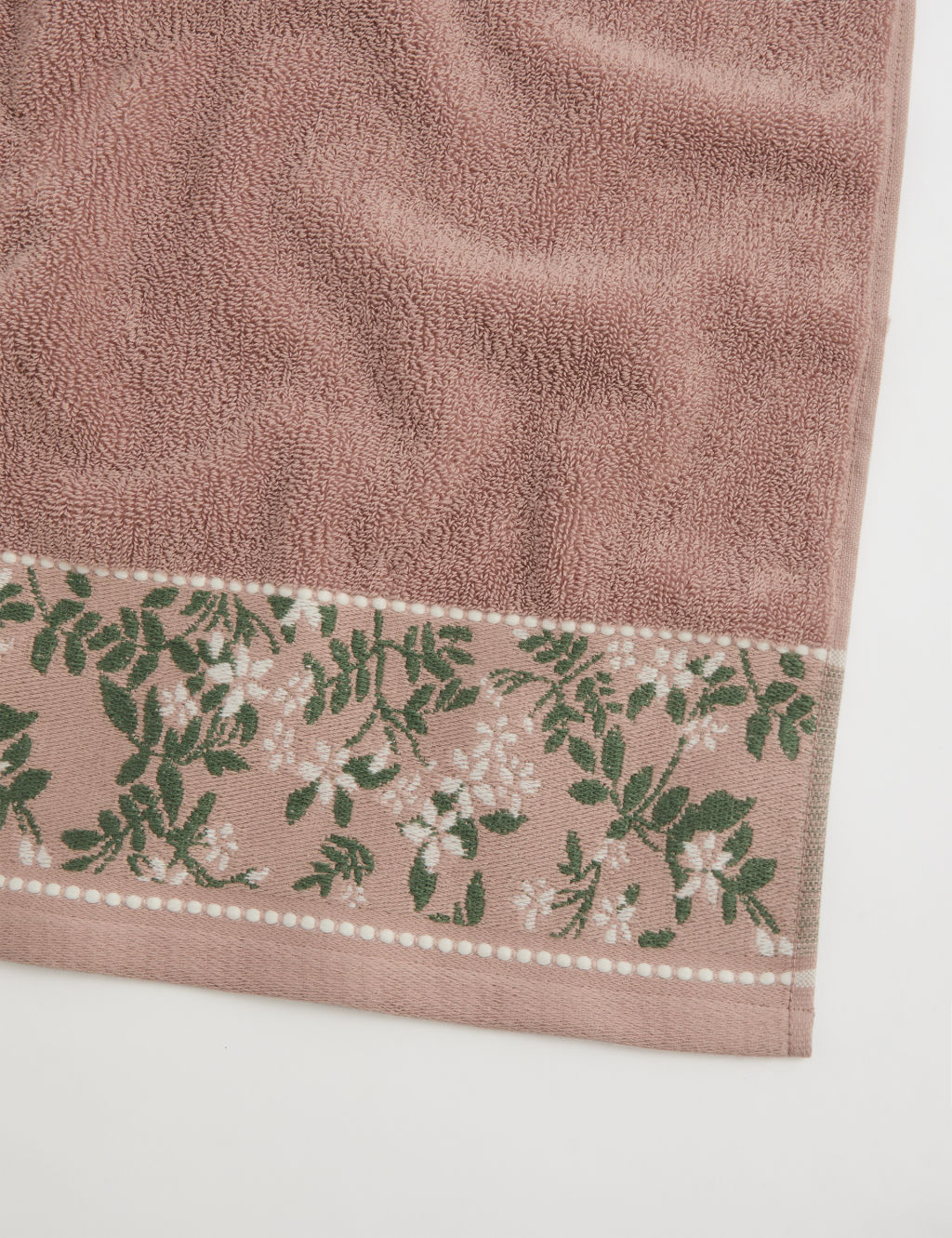 Pure Cotton Woven Floral Towel | M&S Collection | M&S