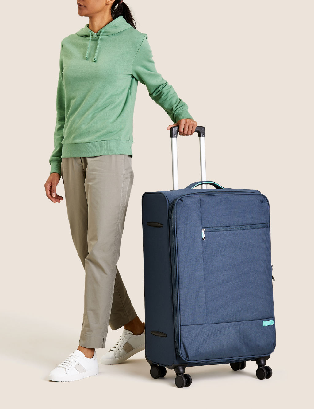 Seville 4 Wheel Soft Medium Suitcase | M&S Collection | M&S