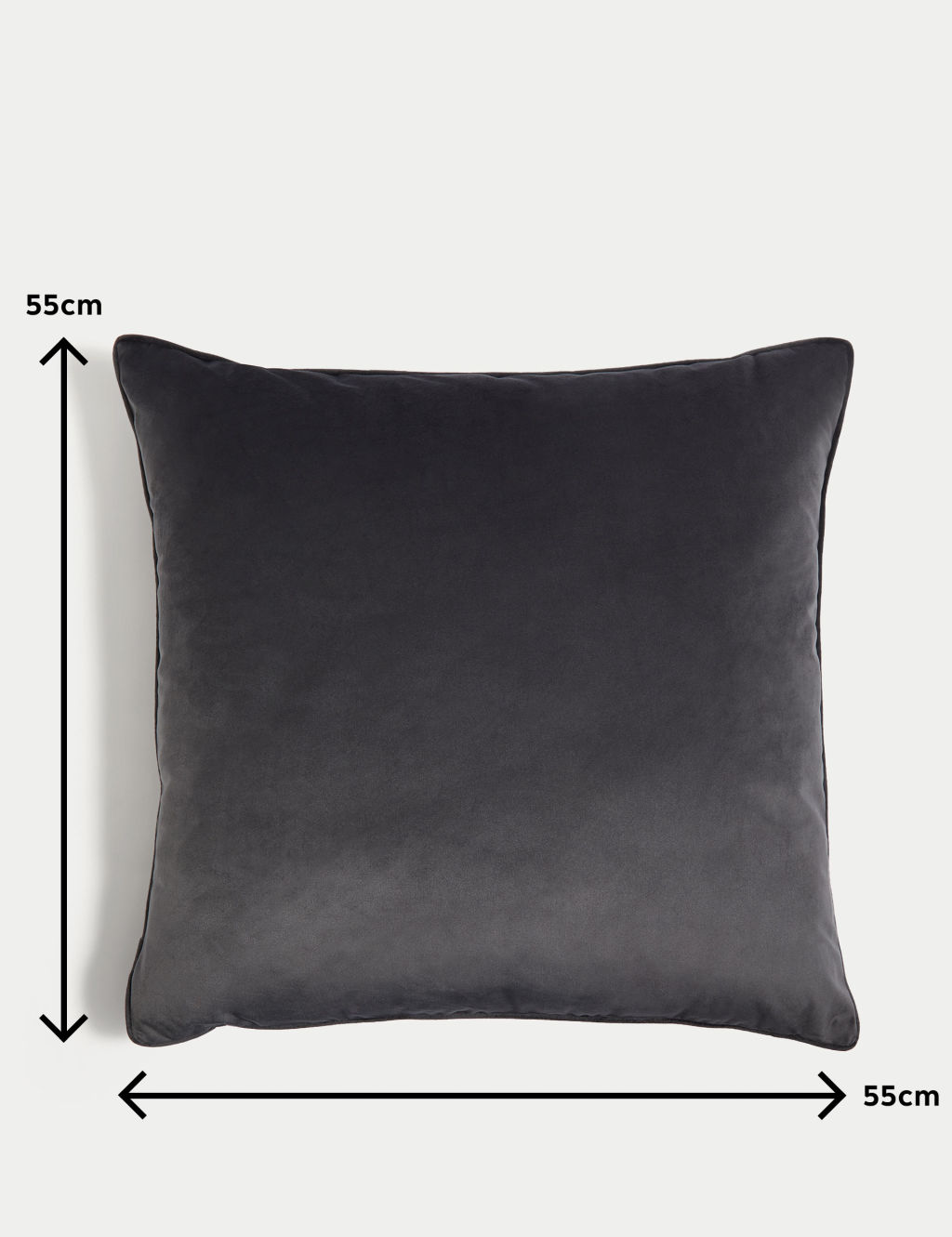 Velvet Piped Large Cushion | M&S Collection | M&S