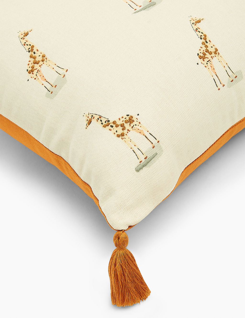 Pure Cotton Mini Embroidered Cushion | M&S