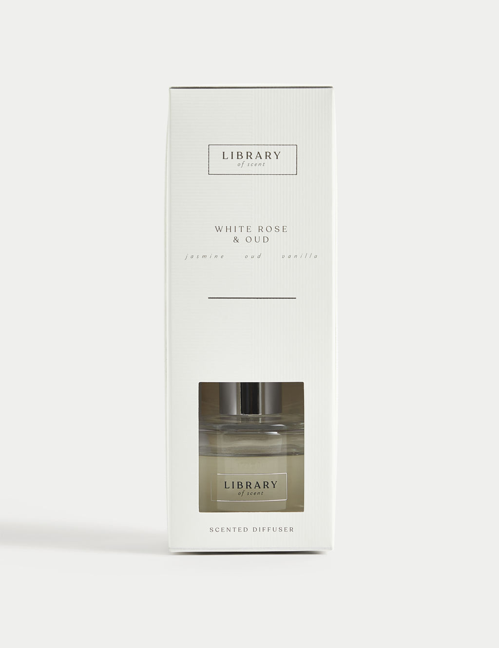White Rose & Oud 100ml Diffuser | Library of Scent | M&S