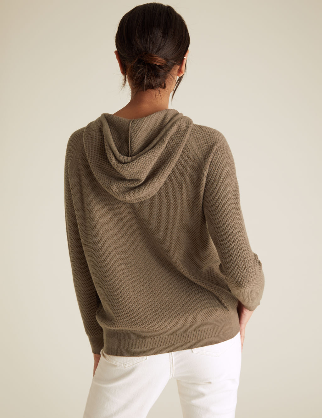 Soft Touch Textured Knitted Hoodie | M&S Collection | M&S