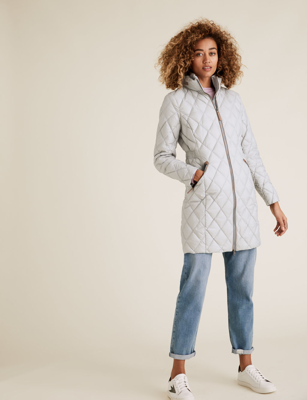 Feather & Down Quilted Puffer Coat | M&S Collection | M&S IE
