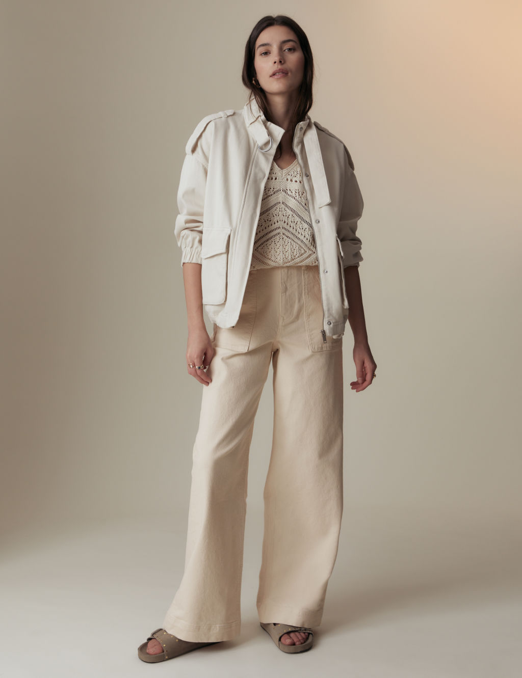 Women’s Cream Jeans at M&S