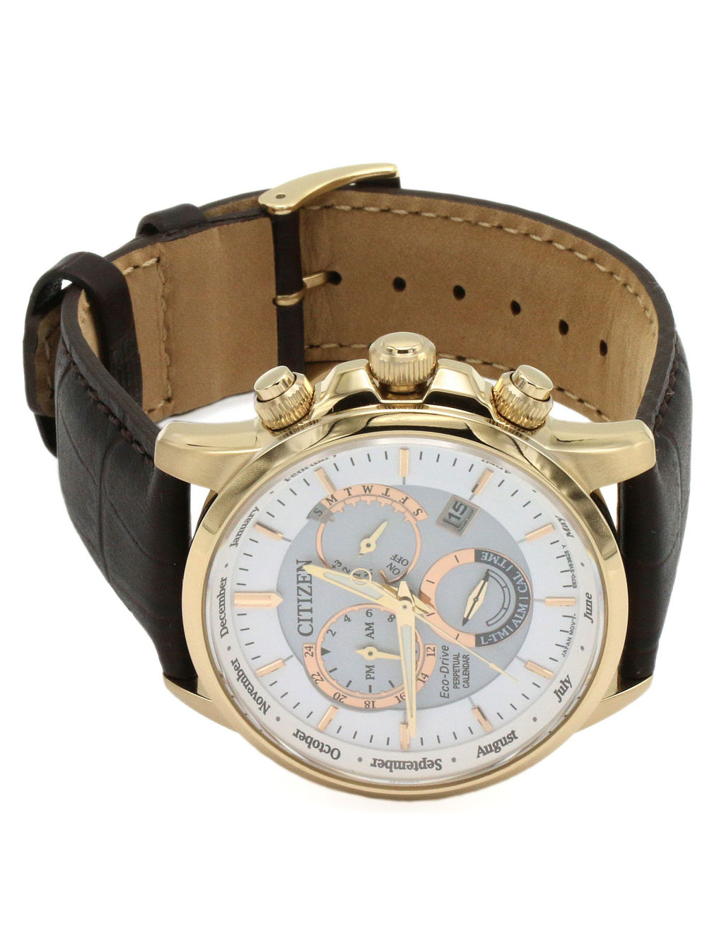 Citizen Calibre 8700 Eco-Drive Leather Watch | Citizen | M&S