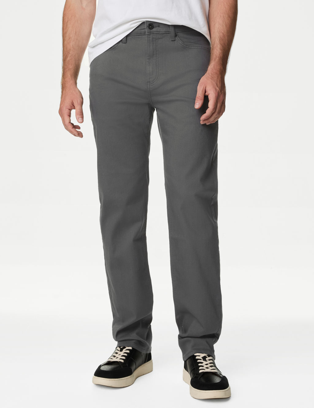 Men’s Straight-Fit Trousers | M&S