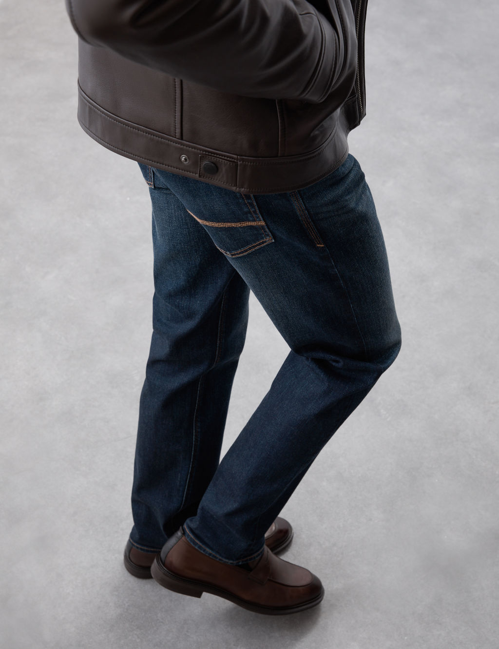 Straight Fit Japanese Selvedge Jeans | Autograph | M&S