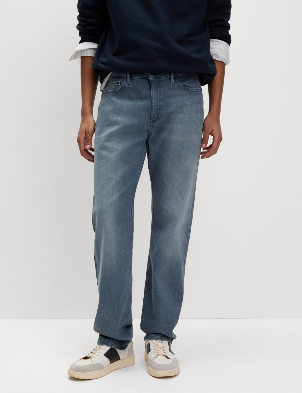 Men’s Straight-Fit Trousers | M&S