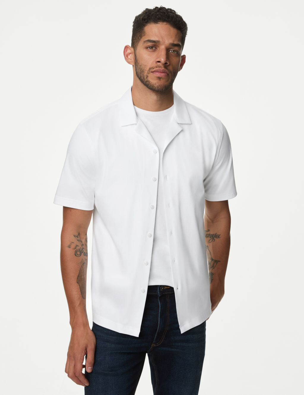 Men’s Cuban-Collar Shirts | M&S