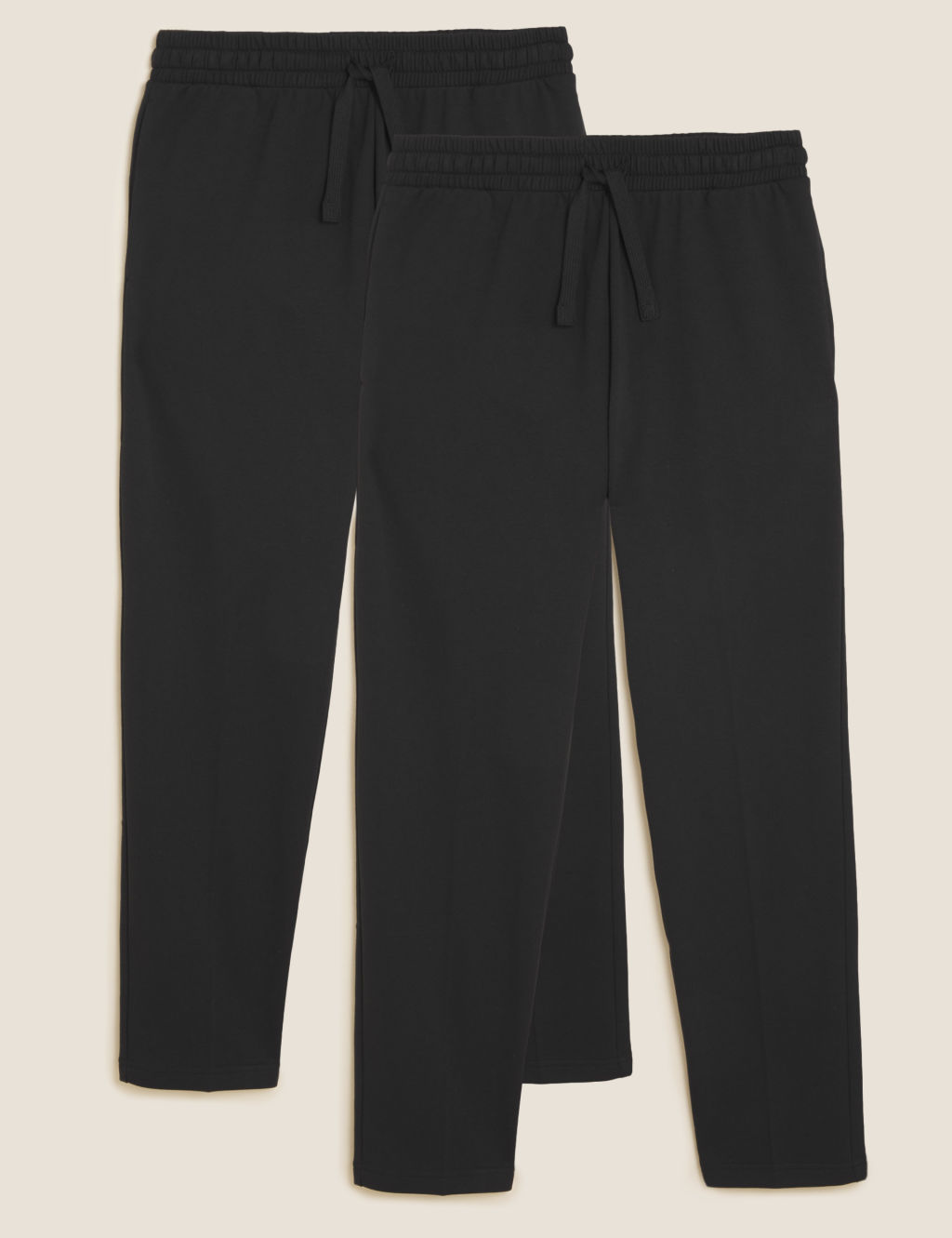 2pk Cotton Straight Leg Joggers | M&S Collection | M&S