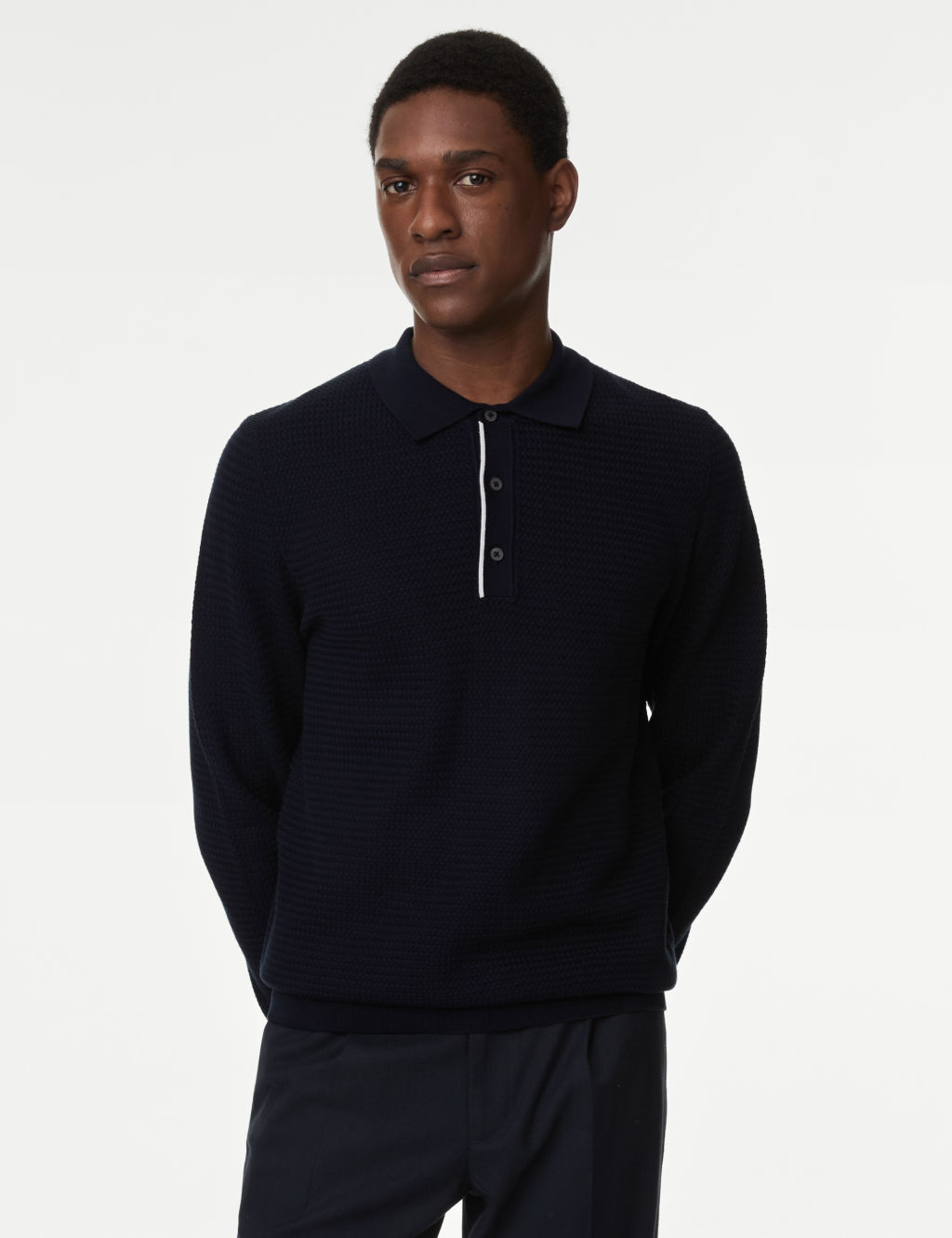 Men's Knitted Polo Shirts at M&S