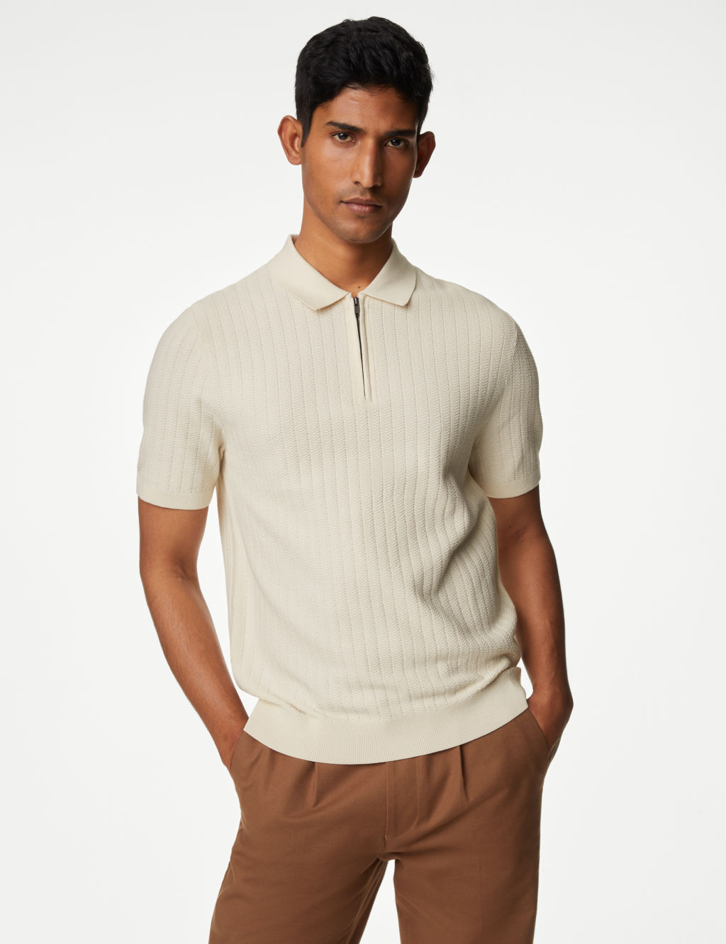 Men's Knitted Polo Shirts | M&S