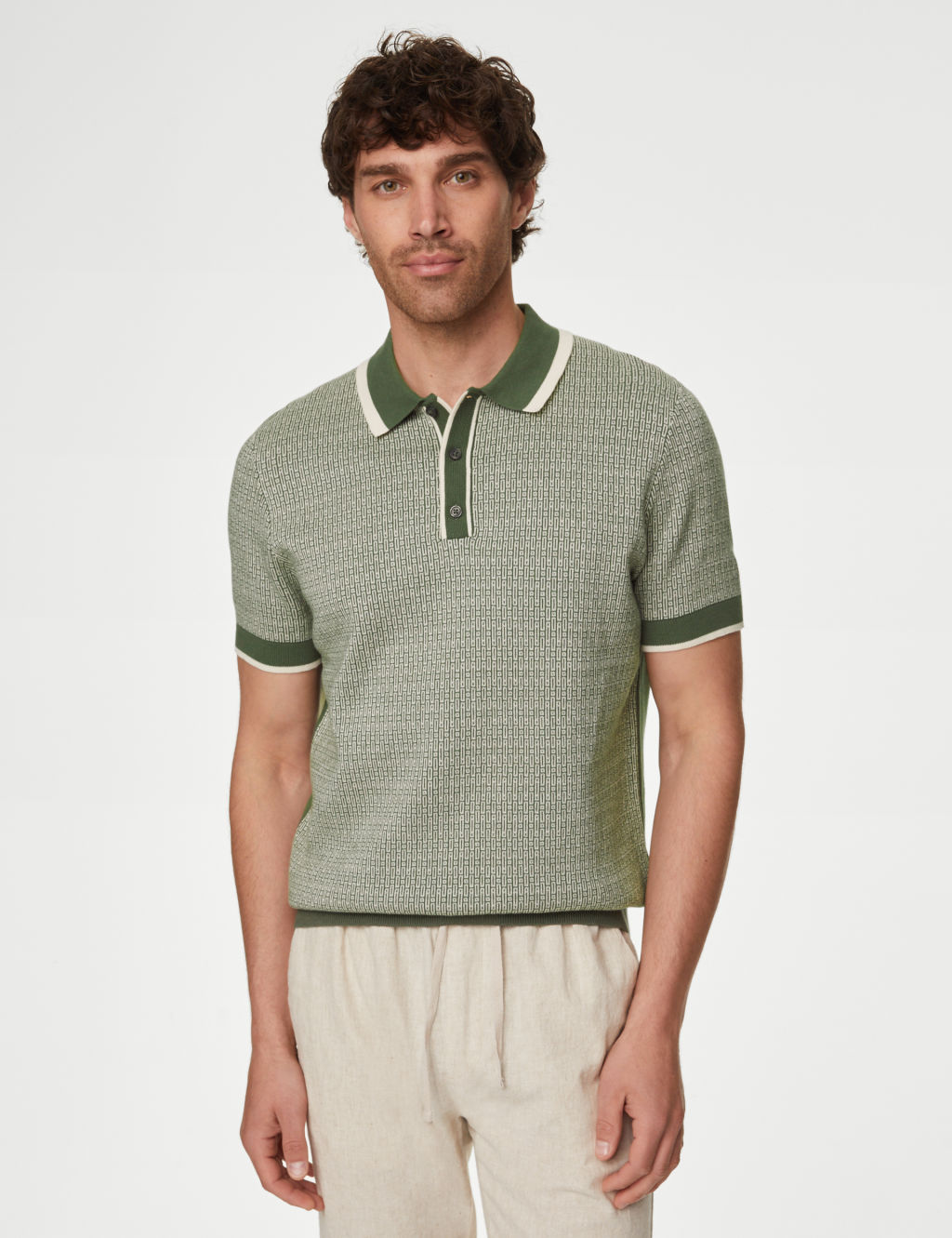 Men's Knitted Polo Shirts | M&S