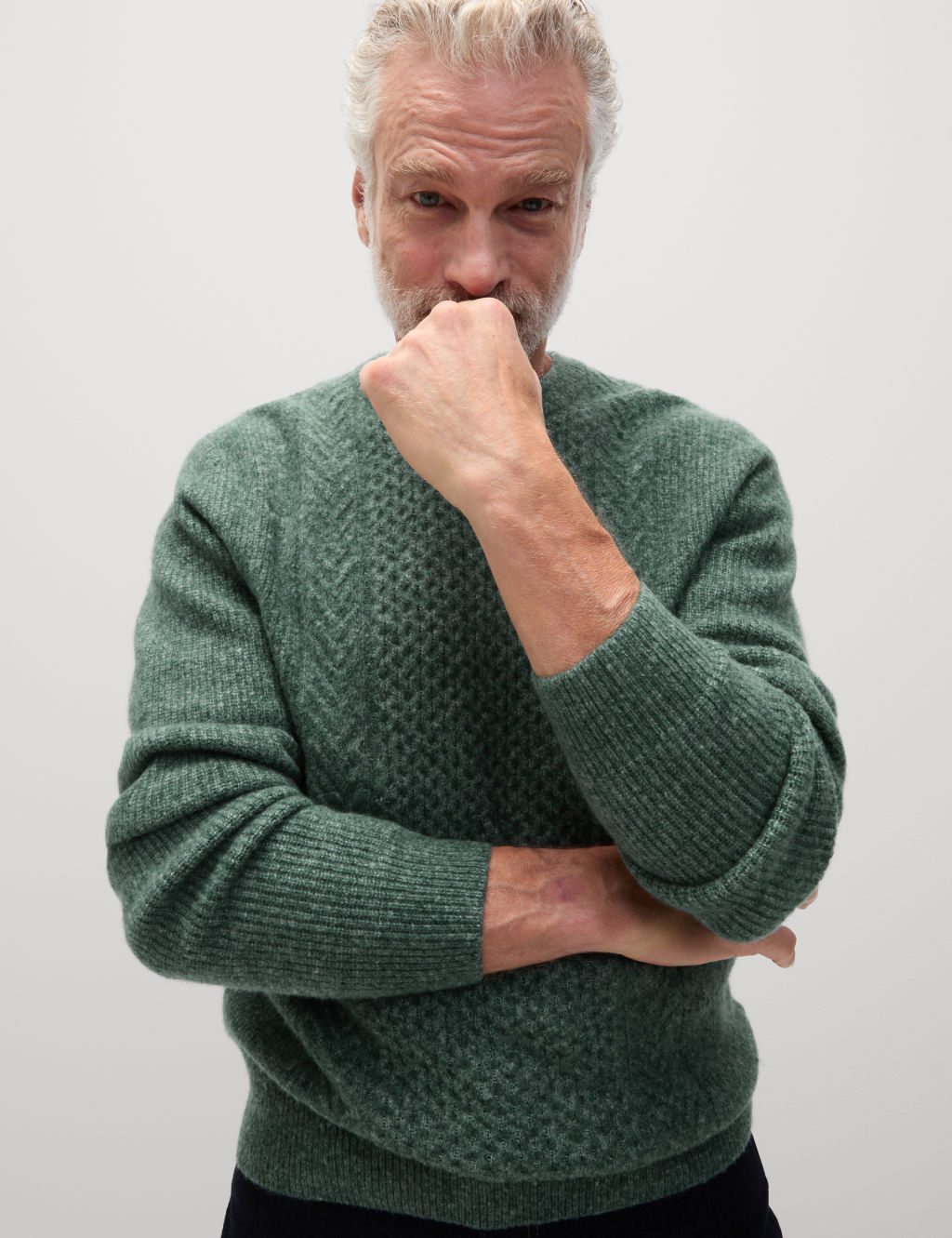 Men's Crew-Neck Jumpers at M&S