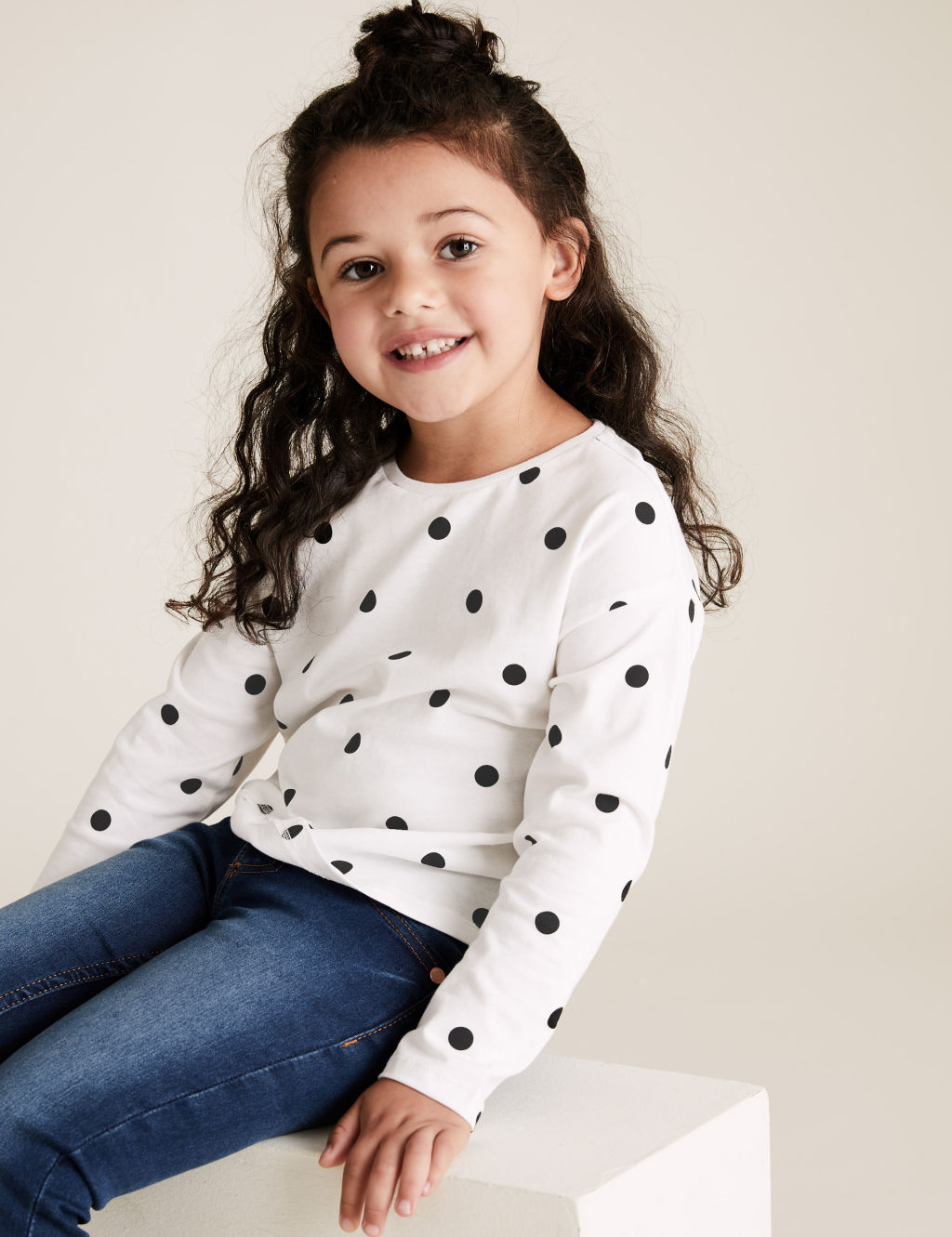 3 Pack Cotton Rich Patterned Tops (2-7 Yrs) | M&S