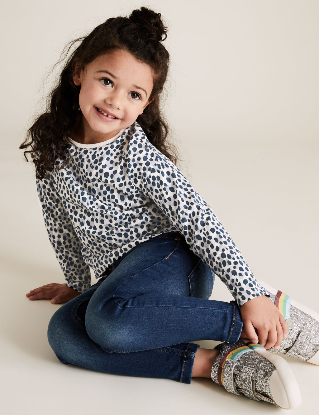 3 Pack Cotton Rich Patterned Tops (2-7 Yrs) | M&S