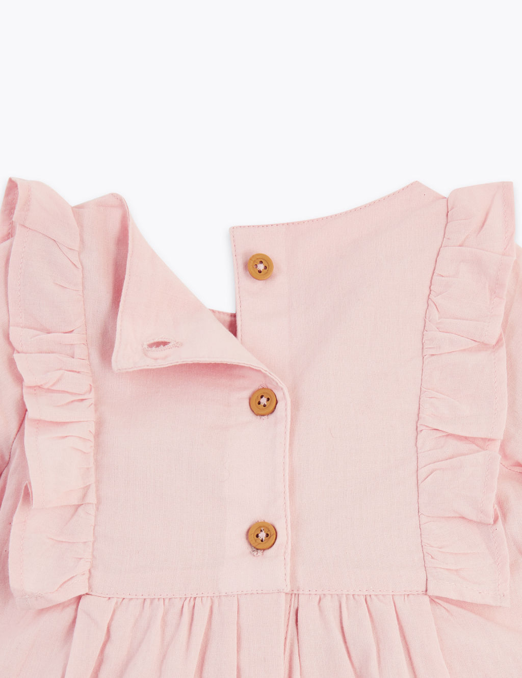 Cotton Frill Woven Top (0-3 Yrs) | M&S