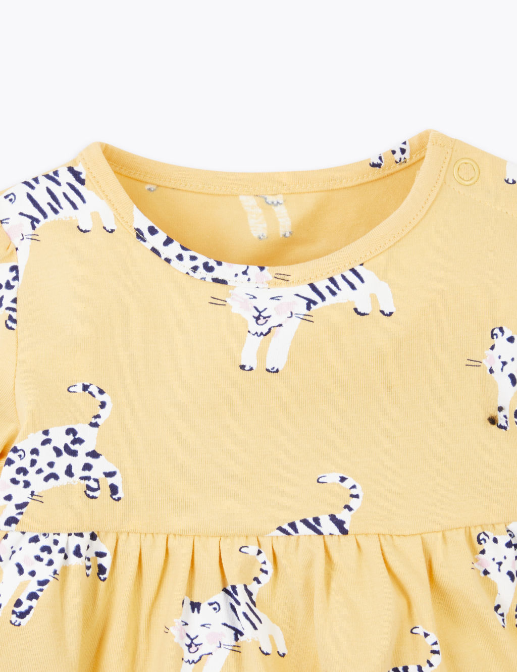 Cotton Rich Leopard Design Dress | M&S